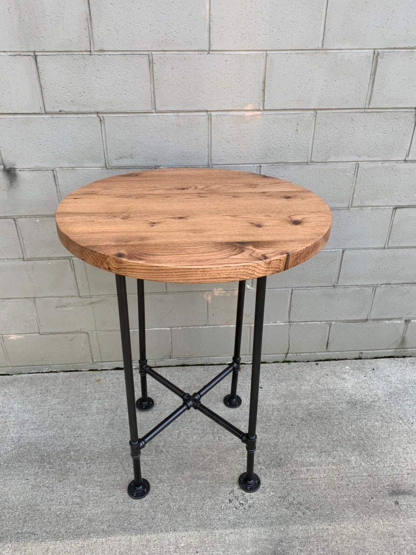 Reclaimed Barnwood Round Table Dinner Dinning Restaurant | Etsy