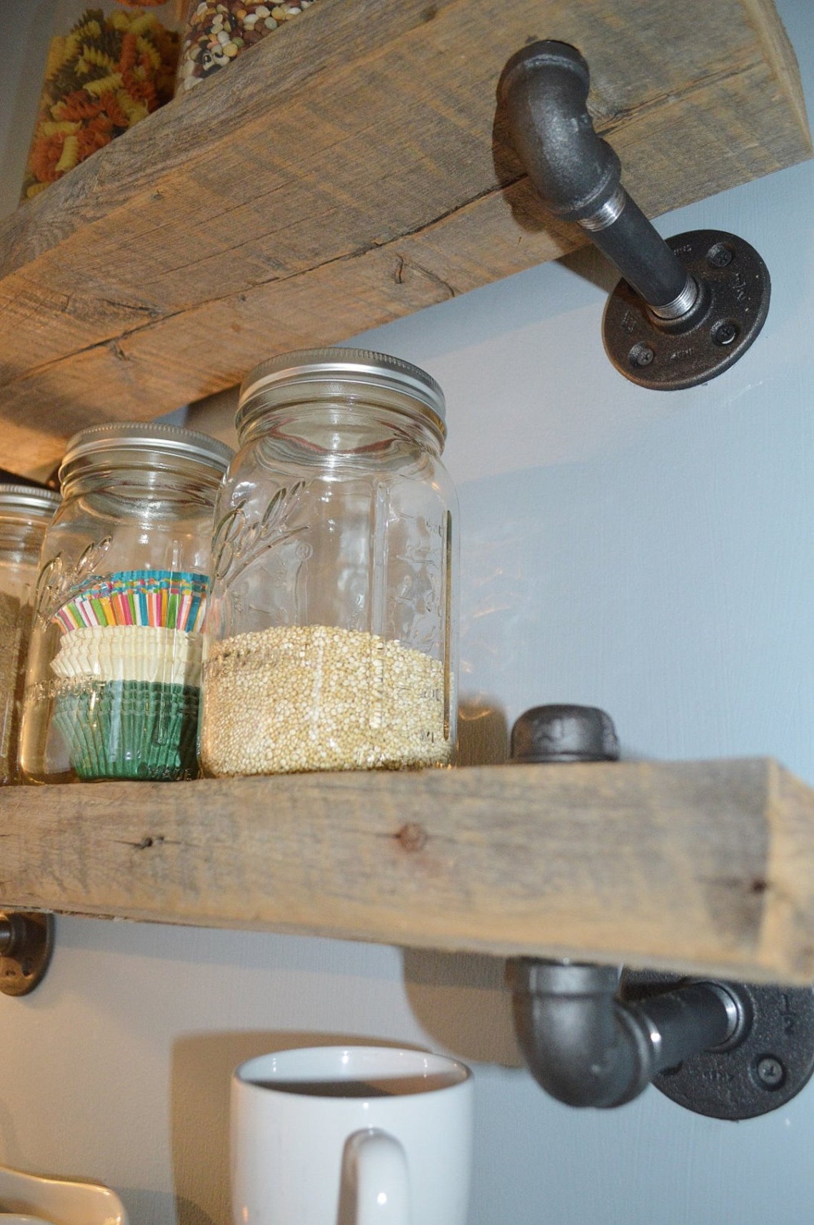 Single Reclaimed Barn Wood Shelf - Etsy