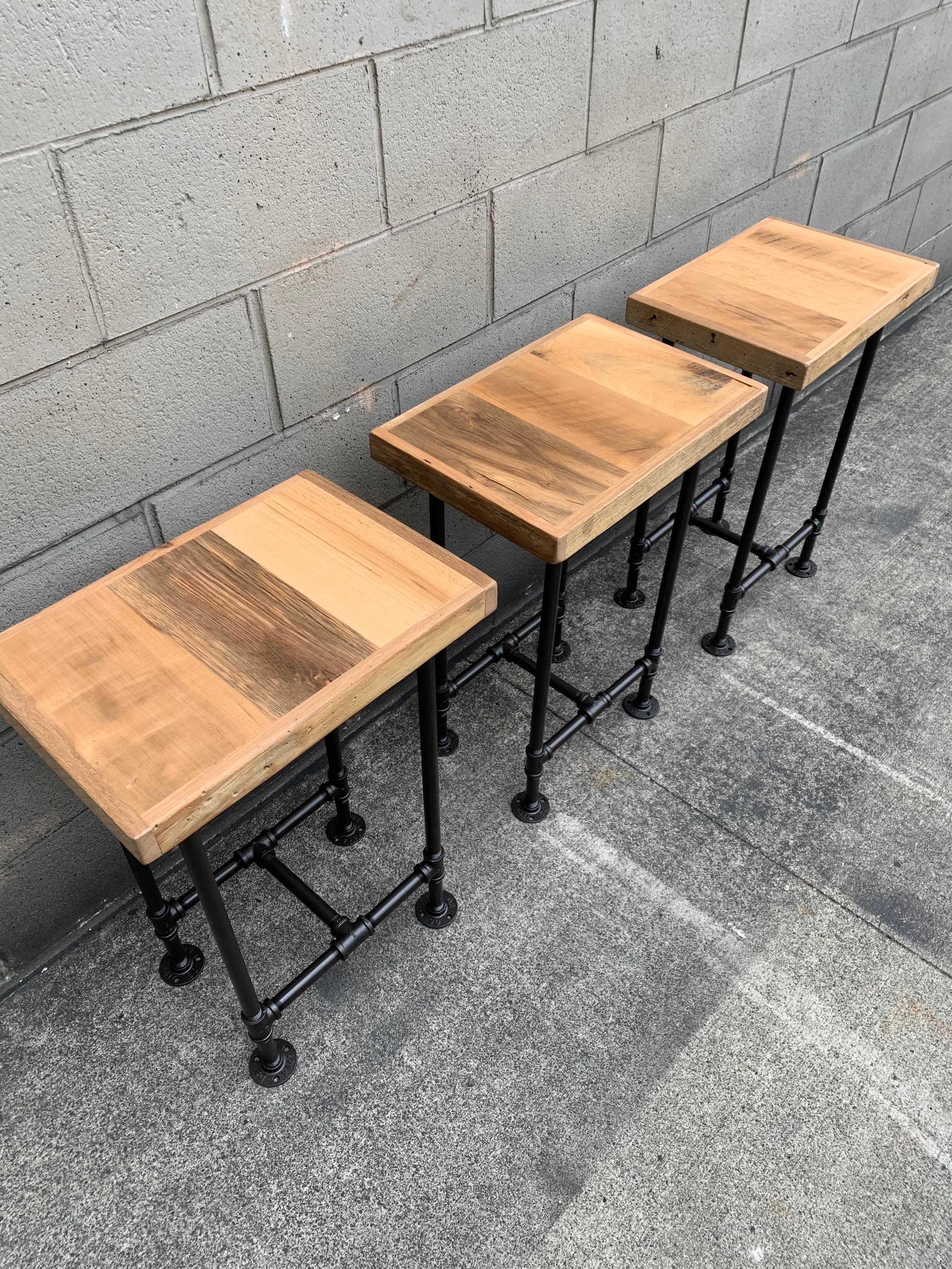 Reclaimed Barn Wood Bar Stool | Etsy