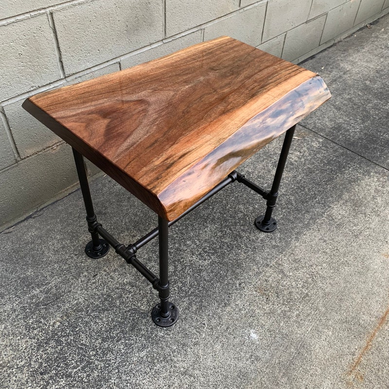Live Edge End Table - Etsy