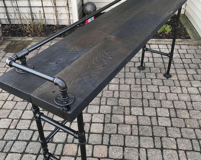 Reclaimed Barn Wood Sofa Bar Table 8 Foot - Etsy