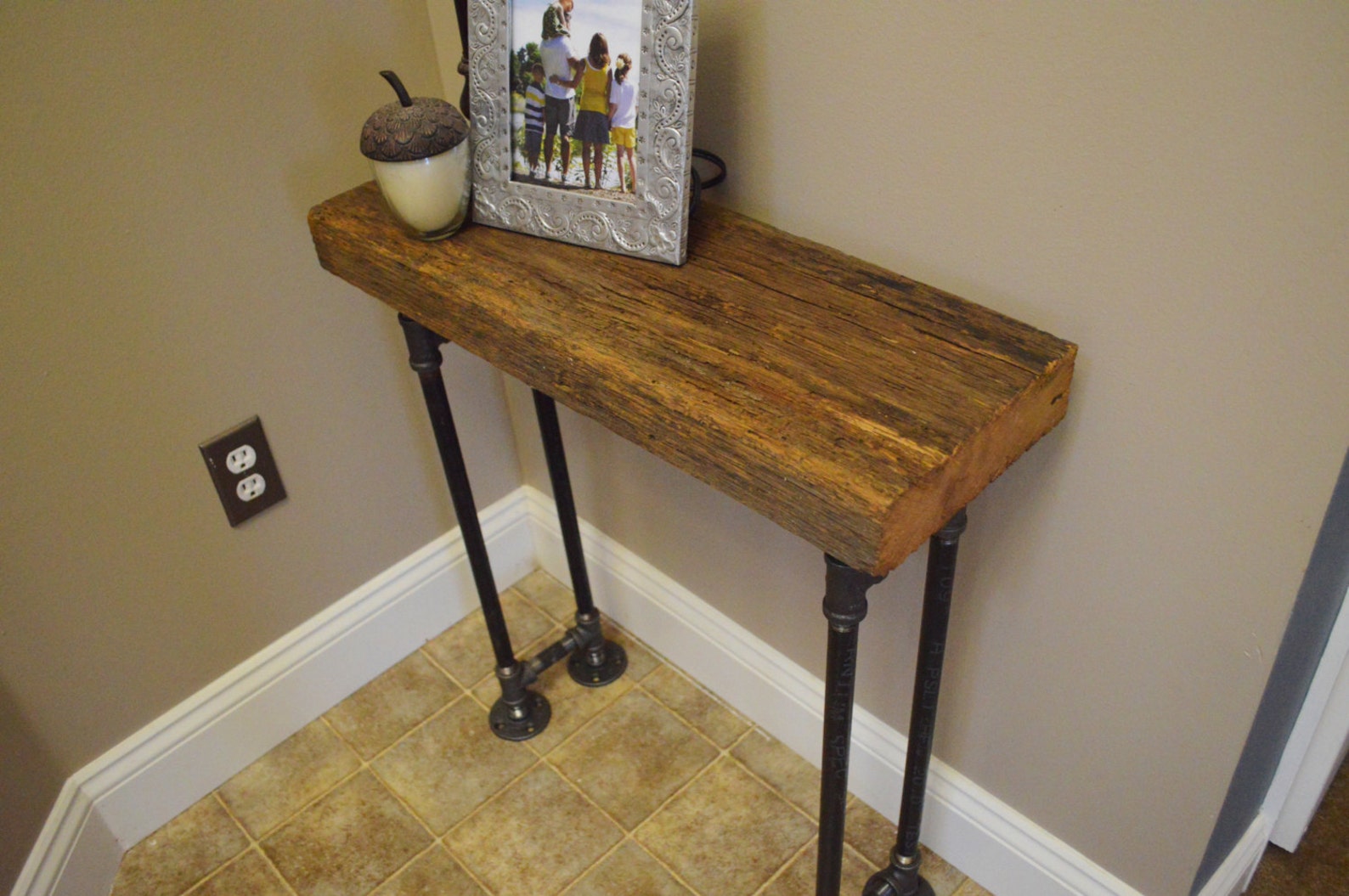 Barn Wood Foyer Table - Etsy