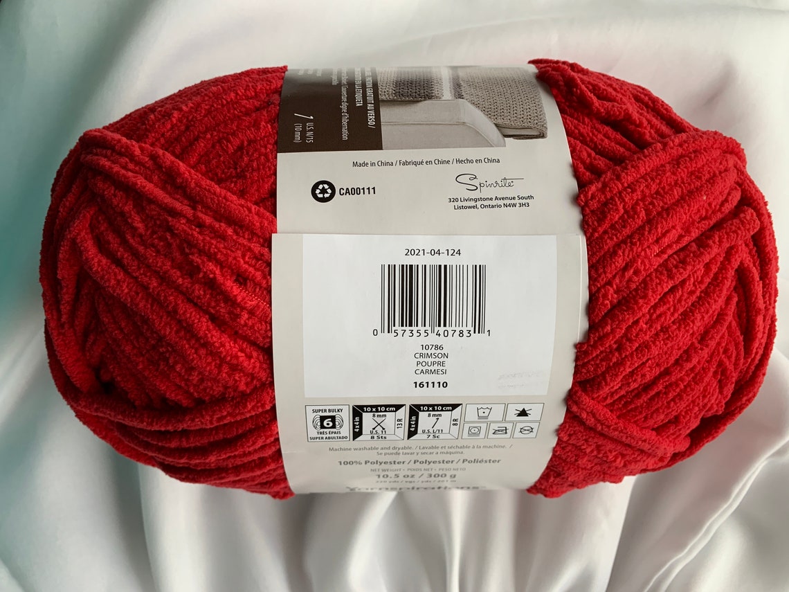 CRIMSON 10786 Bernat Blanket Yarn220yds 10.5 Oz Skein - Etsy