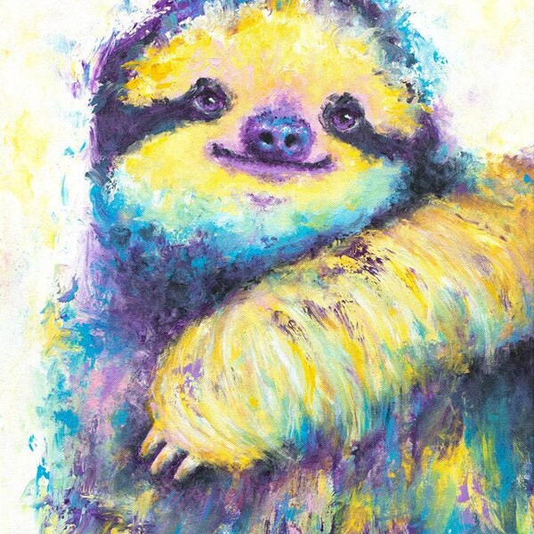 Sloth Painting - Etsy