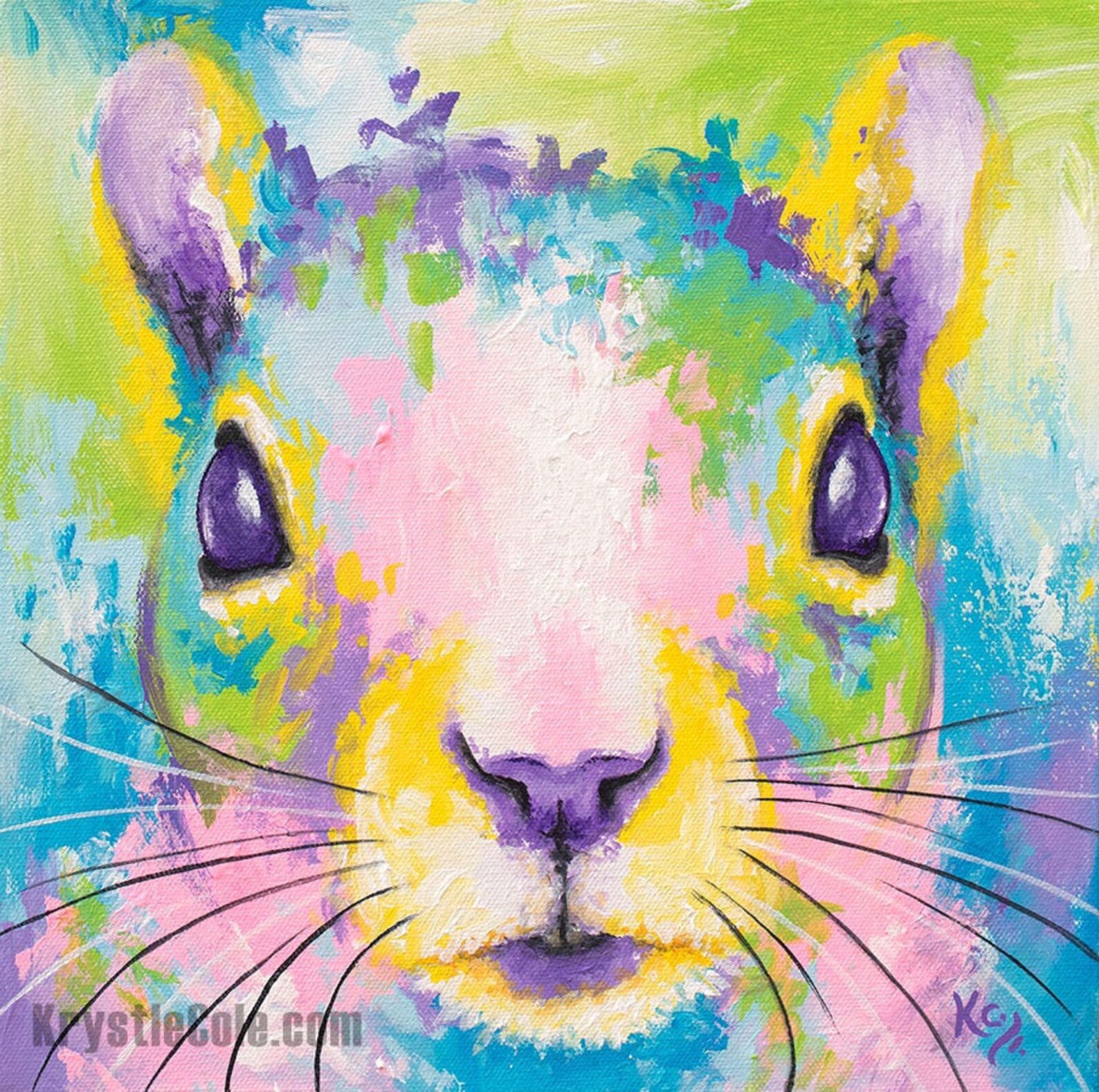 Squirrel Art Squirrel Painting. Squirrel Gifts. Squirrel - Etsy