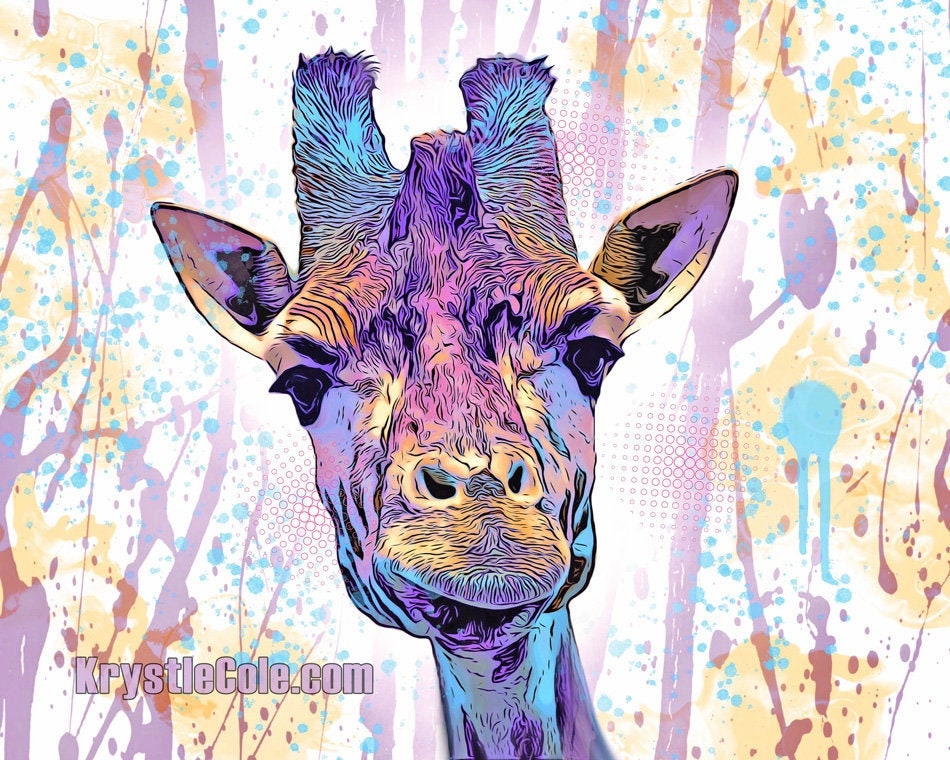 Light Purple Giraffe Print