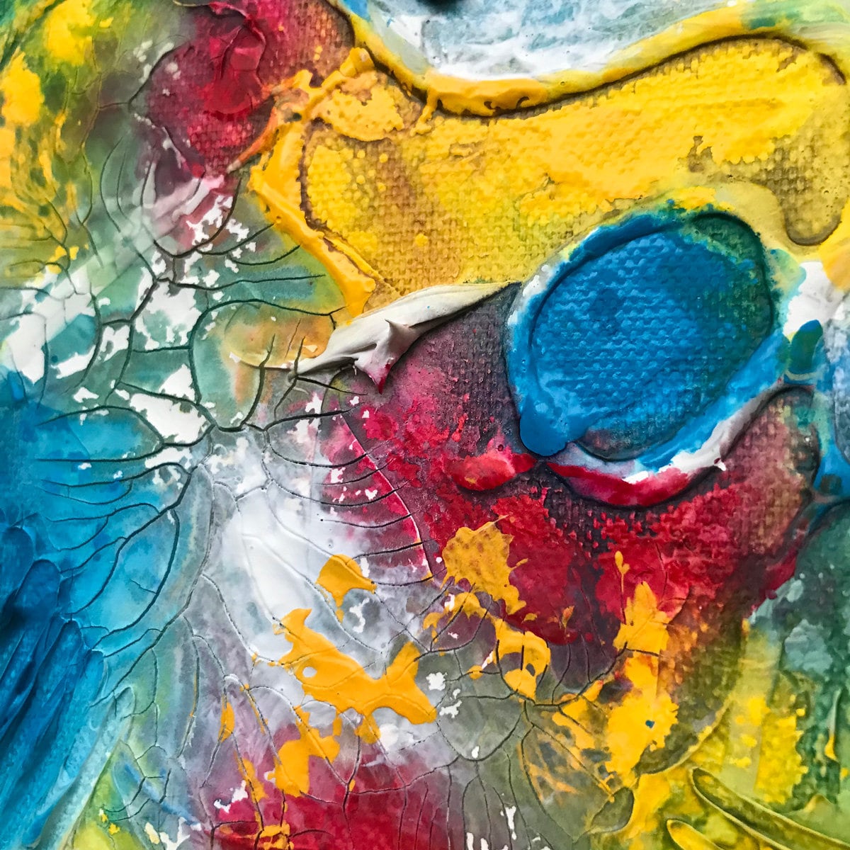 Painting Miniature Painting Openness by Krystle Cole 6x6 Abstract Art ...