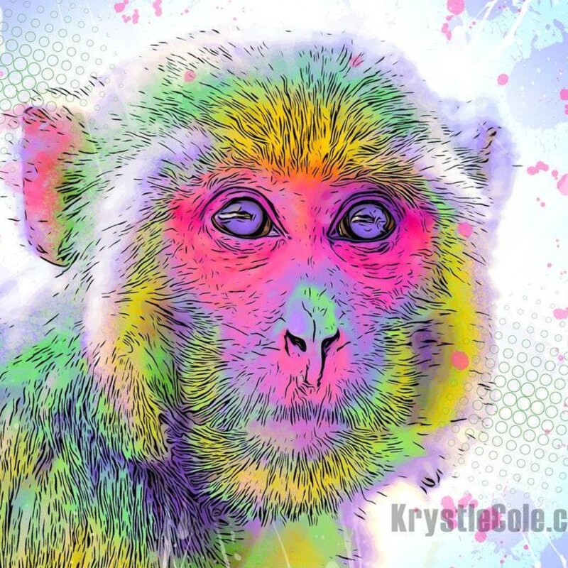 Monkey Wall Art - Etsy