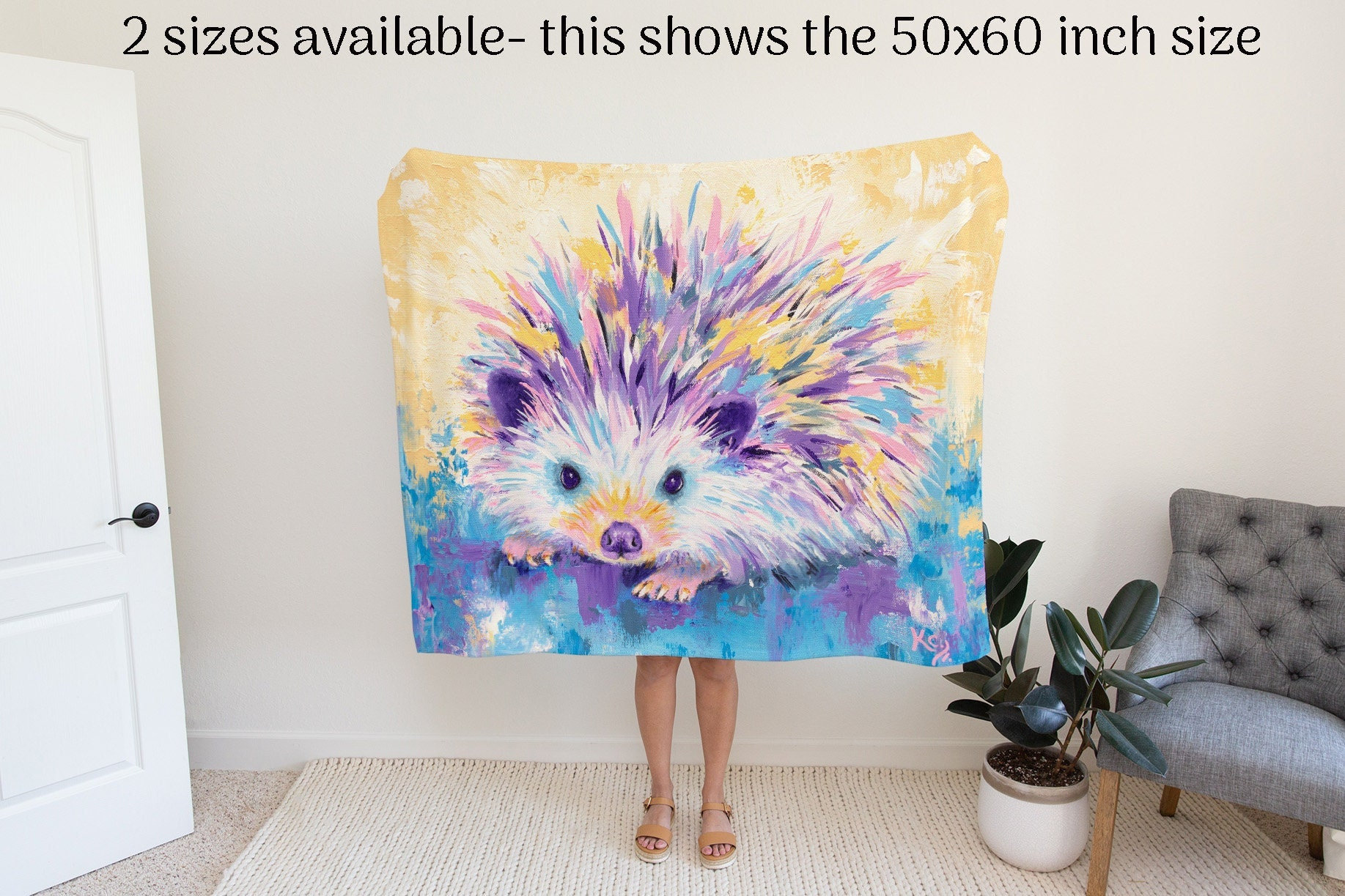 Hedgehog Blanket Hedgehog Gifts Animal Lover Gift. Super - Etsy