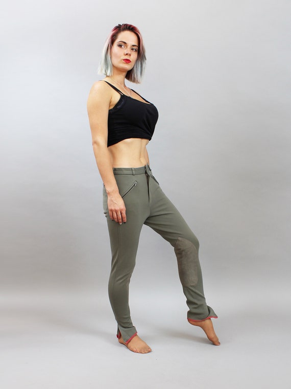 Vintage Khaki Stretchy Horseback Riding Pants. Womens… - Gem