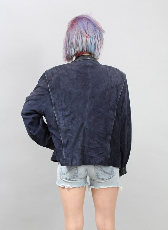 80s Suede CAMEL Cigarettes Bomber Jacket. Vintage Lea… - Gem