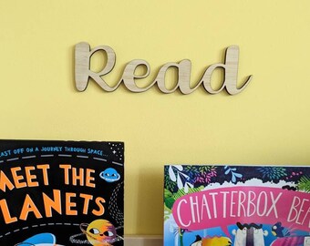 Acrylic Wall Decor Read Sign - Etsy UK