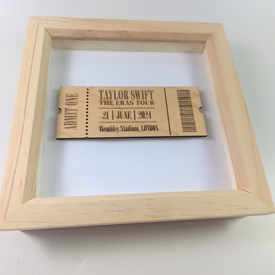 Taylor Swift the Eras Tour Personalized Concert Ticket Box Frame Gift ...