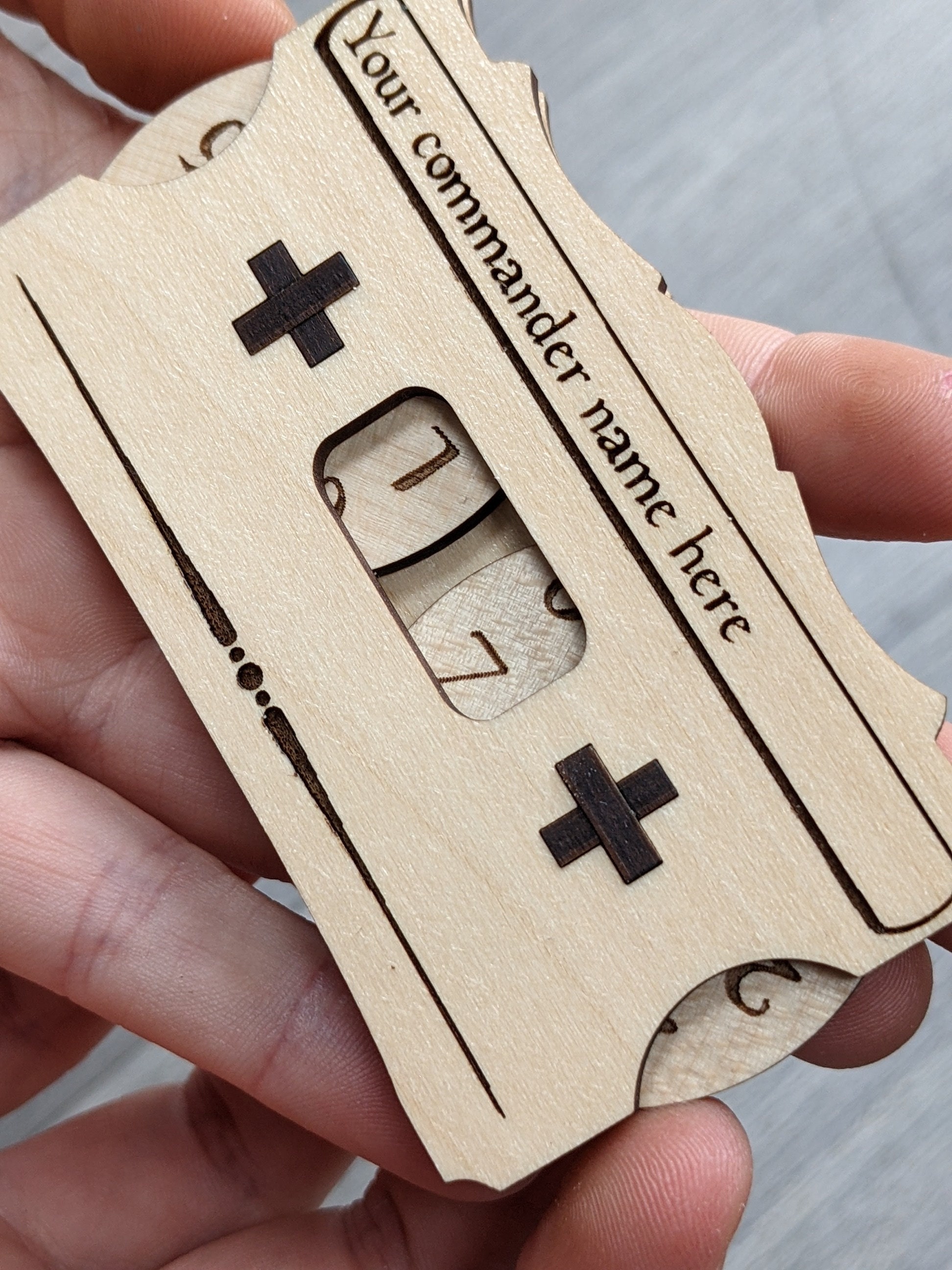 MTG Life Counter, Magic: the Gathering Wooden Hit Point Counter, CCG ...