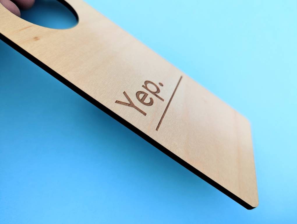 Yep/Nope 3D letters sign — Chikaishop