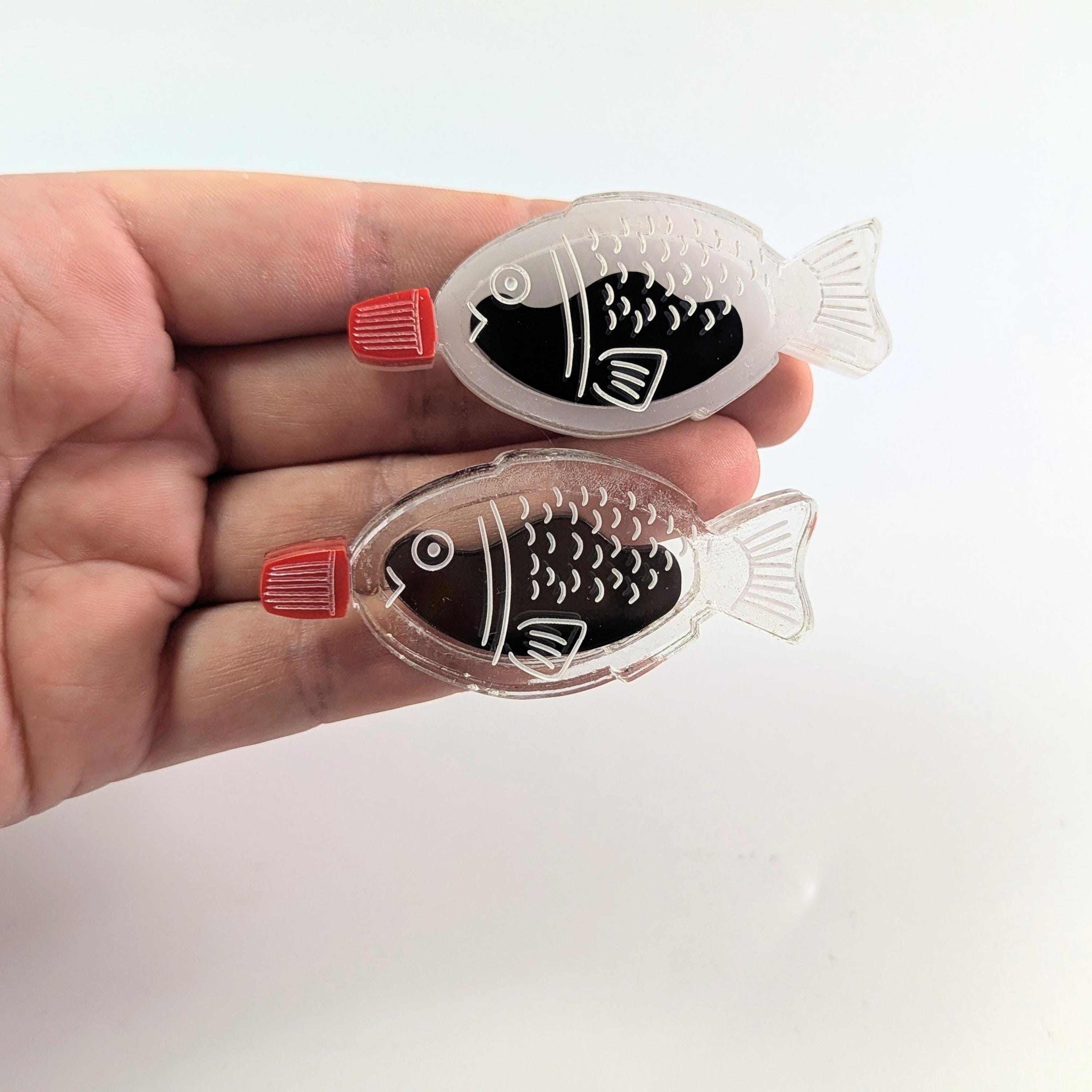 Soy Sauce Fish Bottle Brooch Japanese Bento Acrylic Pin / Japanese Food ...