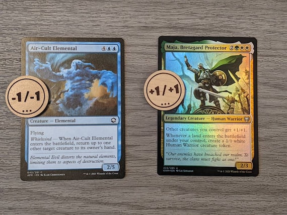 MTG Token PYO Magic: the Gathering Wooden Counters 1/1 | Etsy