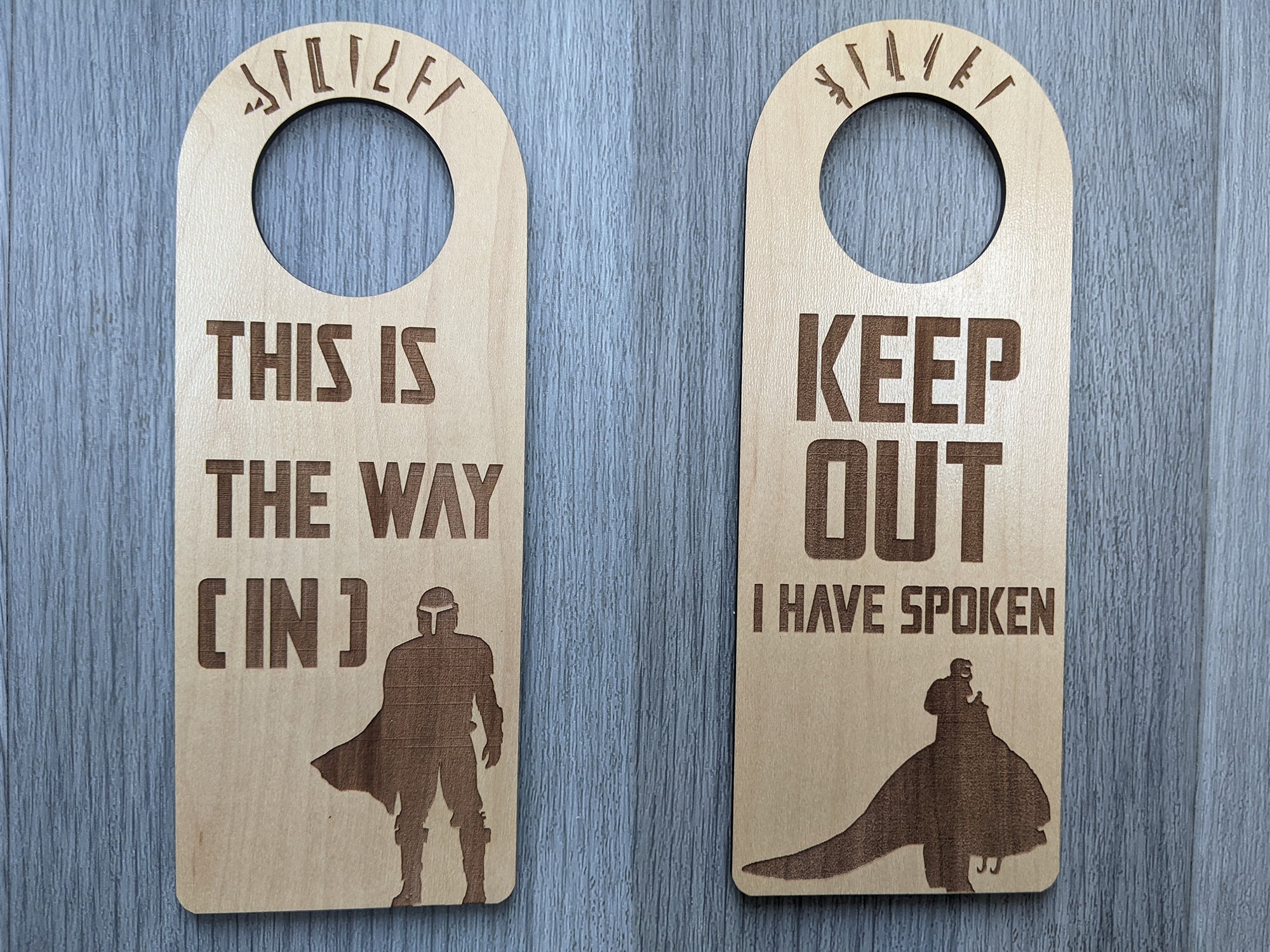 The Mandalorian Inspired Door Hanger — Chikaishop