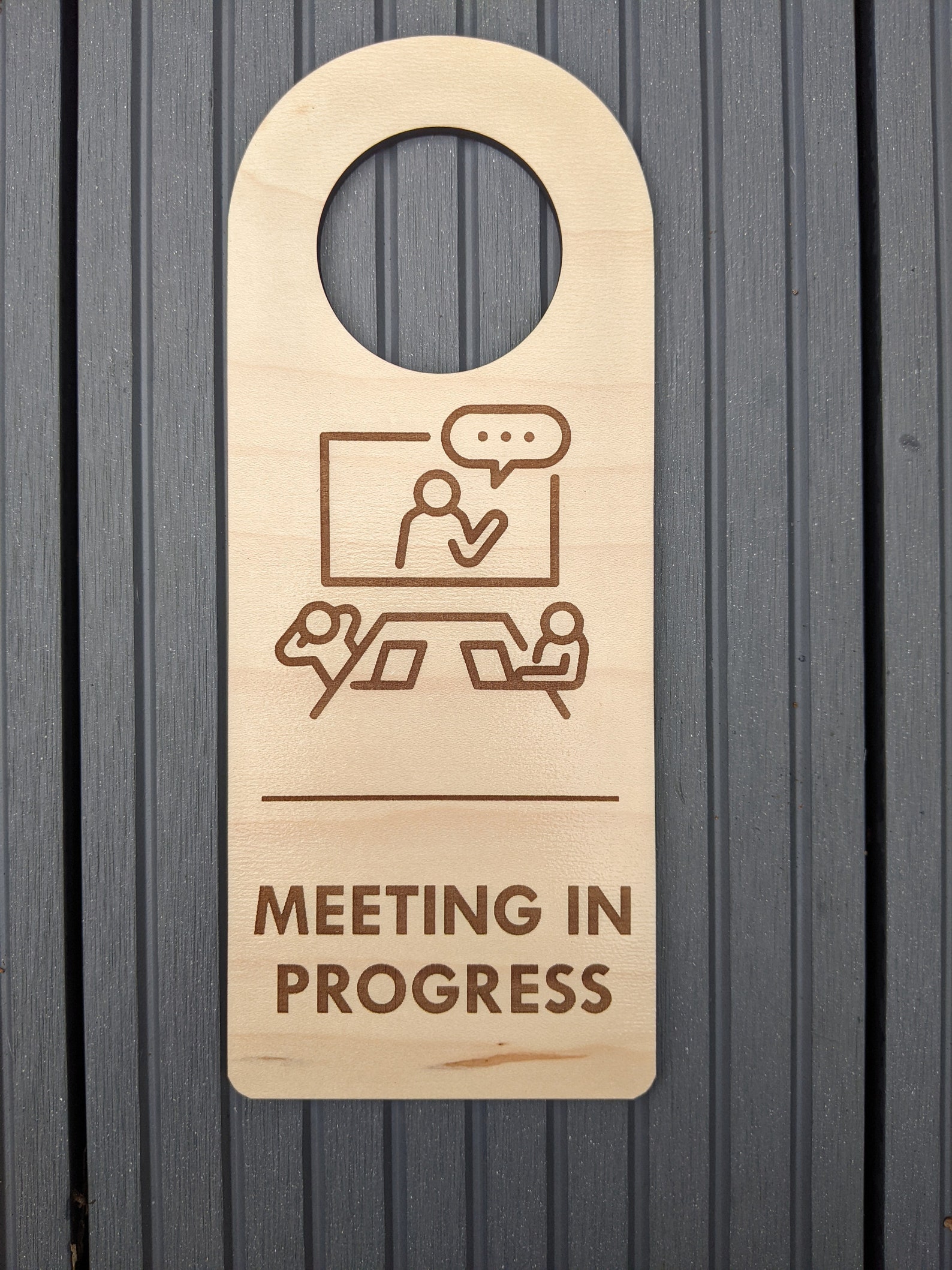 Meeting in Progress Sign, Free to Enter Sign, Do Not Disturb Sign Work ...