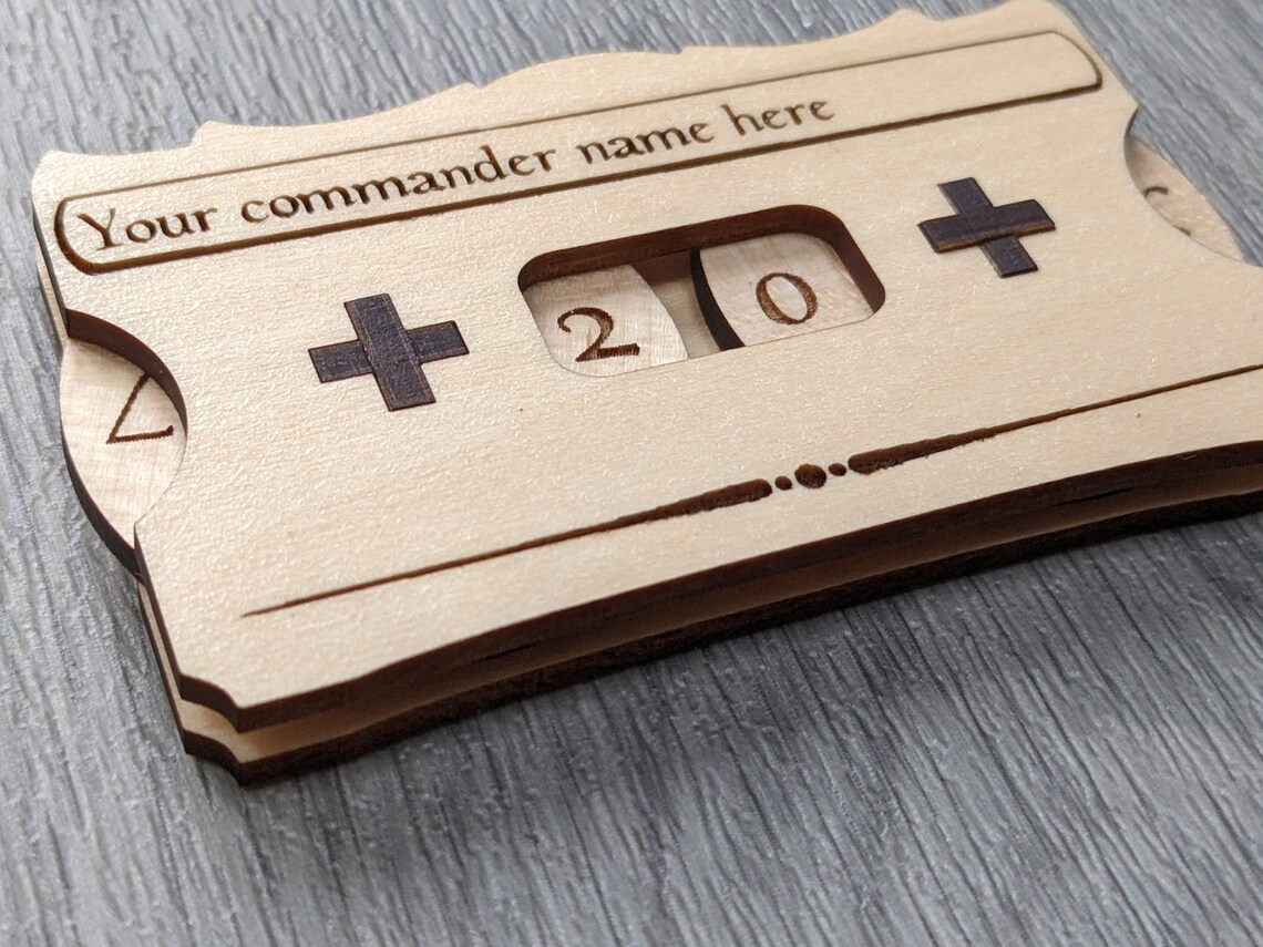 MTG Life Counter Magic: the Gathering Wooden Hit Point - Etsy