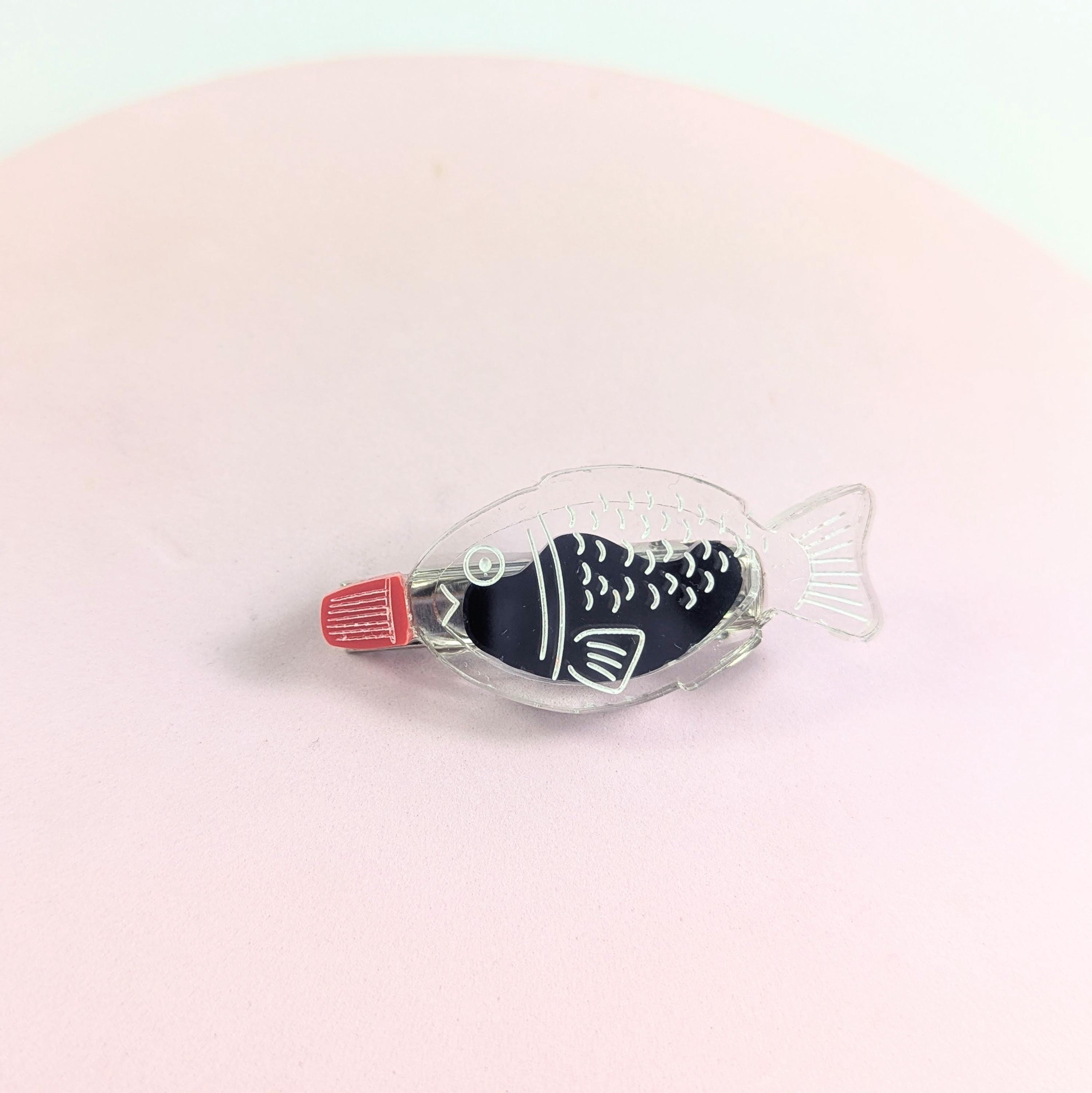 Soy Sauce Fish Container Hairclip Japanese Bento Acrylic/ Japanese Food ...