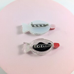 Soy Sauce Fish Bottle Brooch Japanese Bento Acrylic Pin / Japanese Food ...