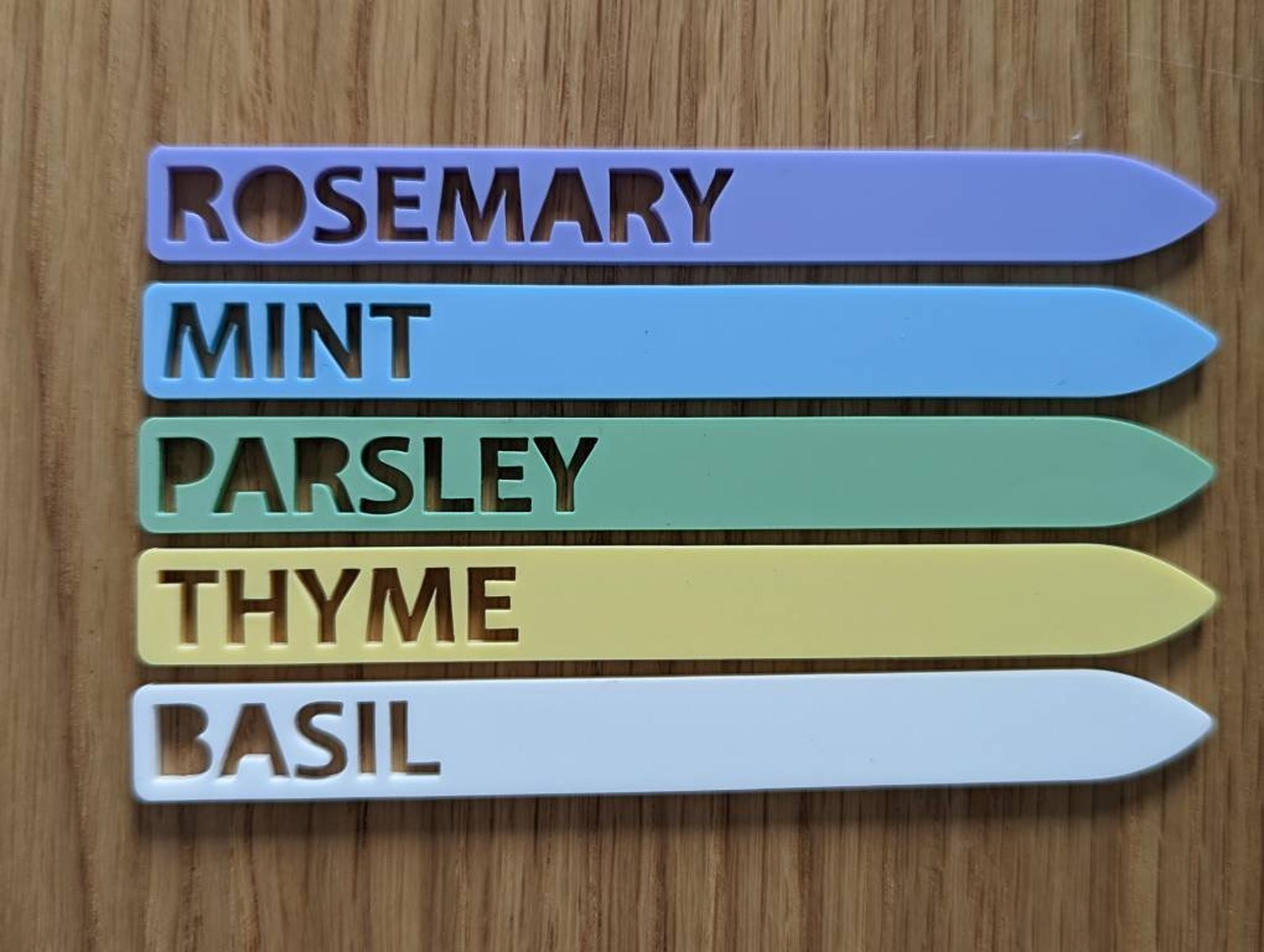 Personalized Plant Marker Garden Laser Engraved Into Pastel | Etsy