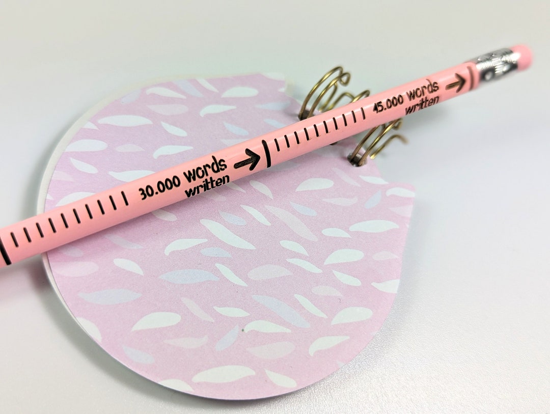Word Counter Pencil in Pastels, Company HB Pencil, Words Written Pencil ...
