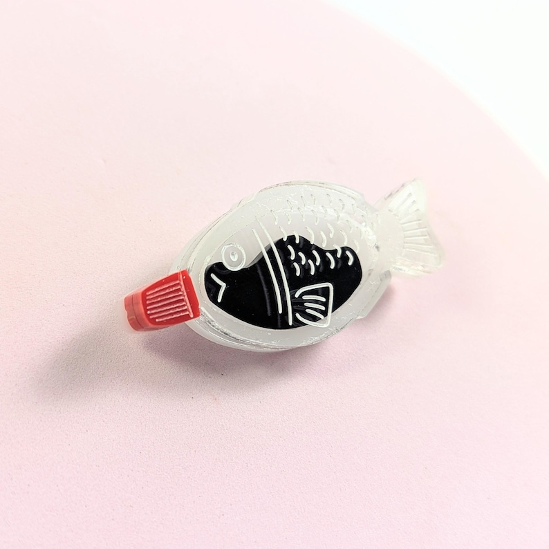 Soy Sauce Fish Bottle Brooch Japanese Bento Acrylic Pin / Japanese Food ...