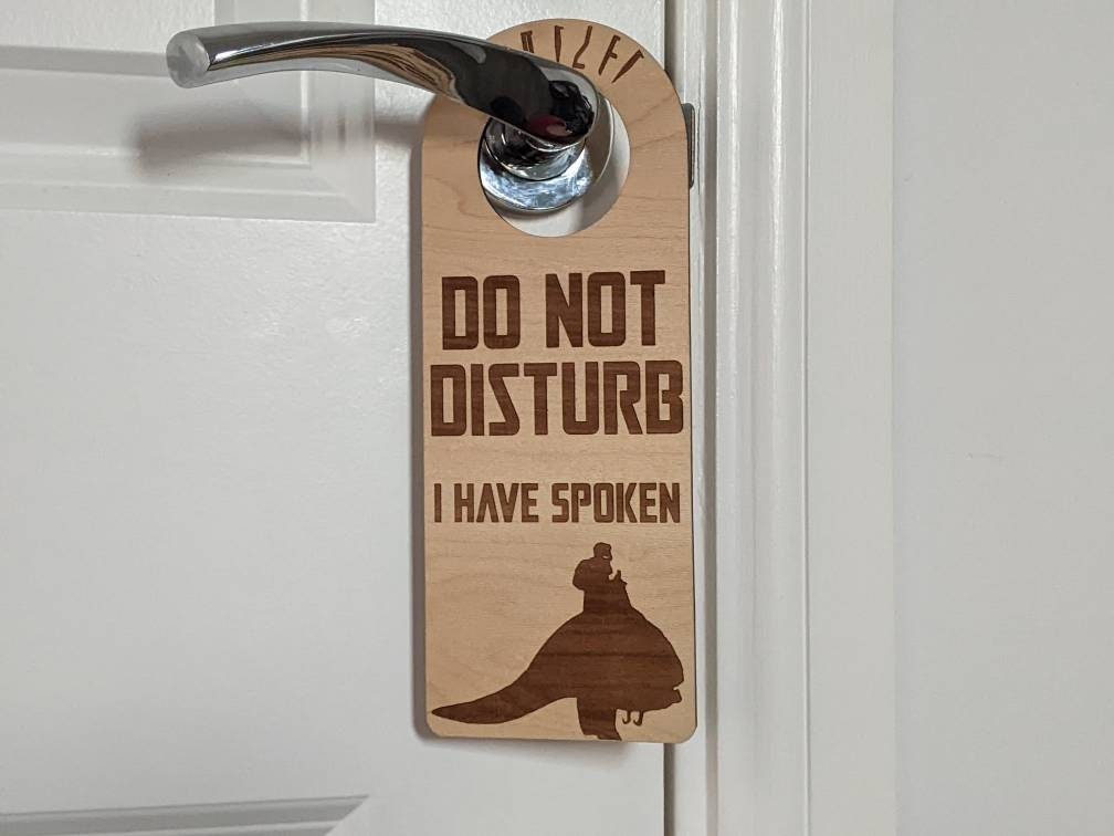 Do Not Disturb Yep Nope Door hanger — Chikaishop