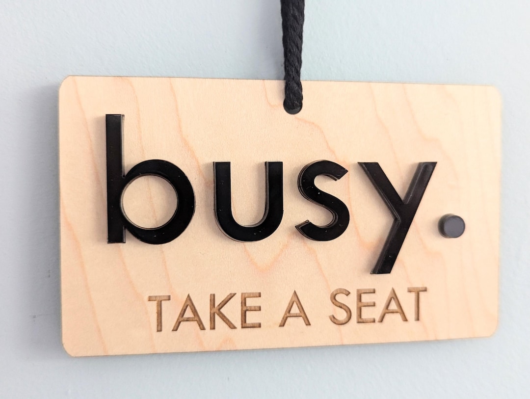 Do Not Disturb Free Busy Sign Work Wood and 3d Acrylic Letters Door ...