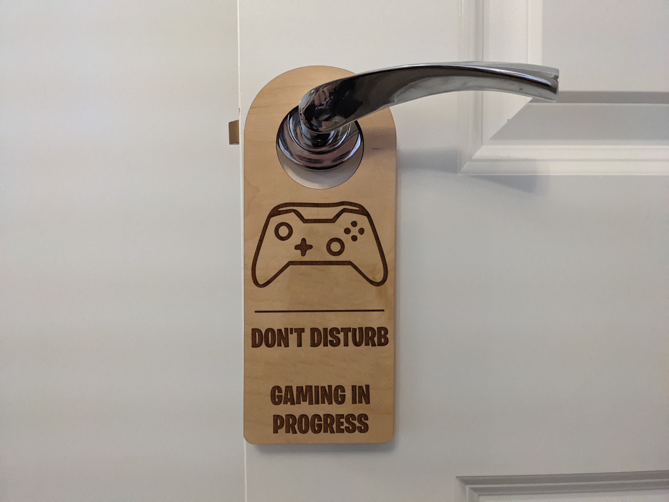 Gaming in progress door sign — Chikaishop
