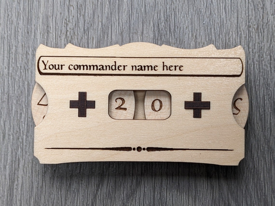 MTG Life Counter, Magic: the Gathering Wooden Hit Point Counter, CCG ...