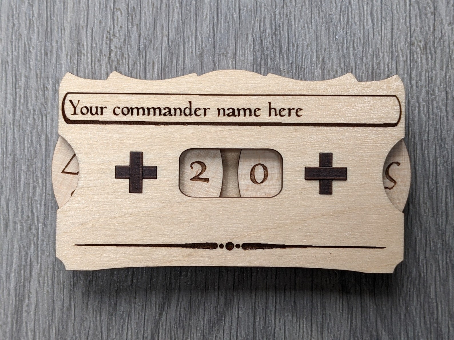 MTG Life Counter, Magic: the Gathering Wooden Hit Point Counter, CCG ...