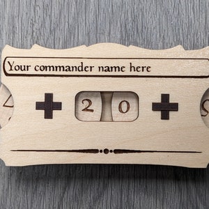 MTG Life Counter, Magic: the Gathering Wooden Hit Point Counter, CCG ...