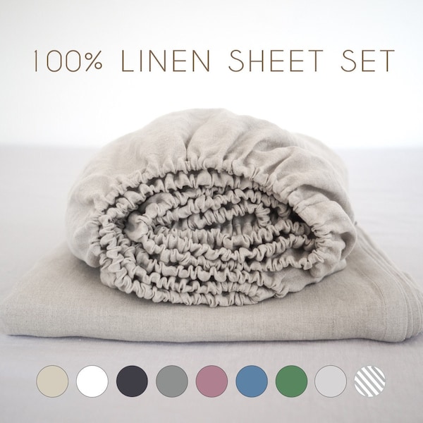 Linen Sheets Queen - Etsy