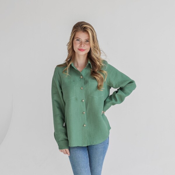 Linen Shirt - Etsy