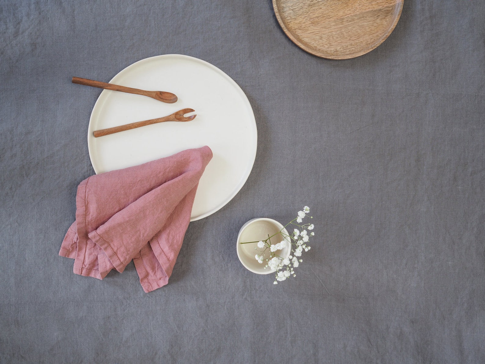 Dusty Pink Linen Napkin. Stonewashed Linen. Linen Cloth Napkin - Etsy