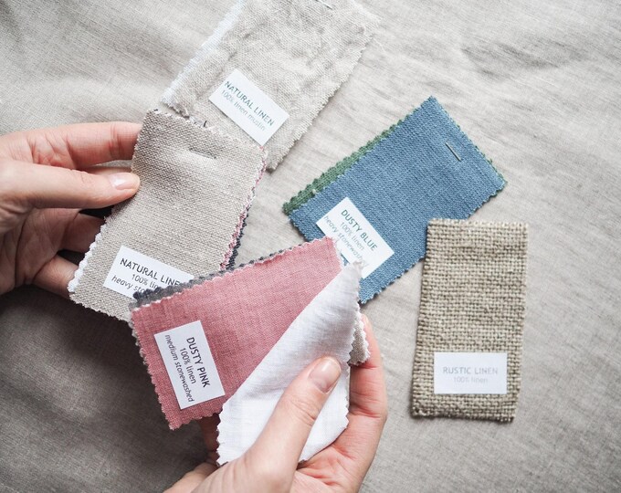 Linen Fabric Samples - Etsy