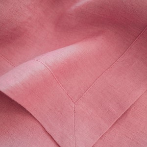Dusty Pink Linen Tablecloth Made of Stonewashed Linen. Custom - Etsy