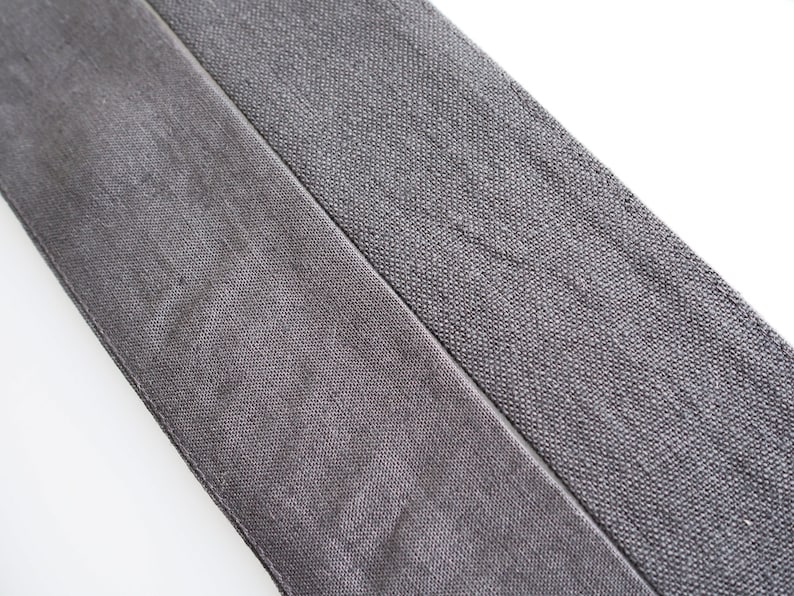Linen Curtain Belt Made From Heavy Linen (280 G/m2)/ Charcoal Linen ...