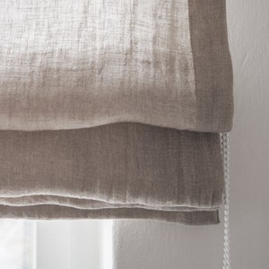Sheer Linen Roman Blind | MUSLIN LINEN Roman Shades | Window Shades - Etsy