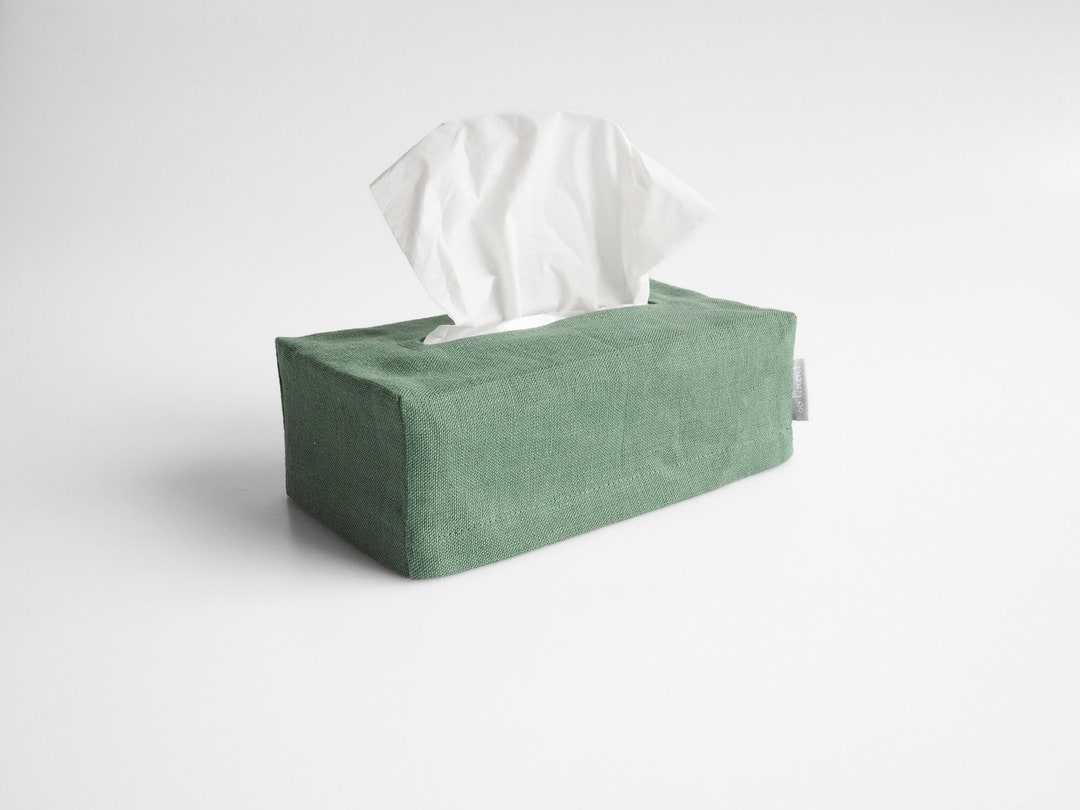 Eucalyptus Green Tissue Box Cover. Minimalist Home Decor. - Etsy