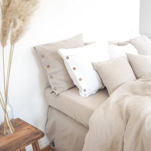 Natural Linen Duvet Cover – 100% Stonewashed Linen, Eco-friendly ...