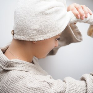 Linen Terry Turban. Bath Linen Turban. Spa Linen Turban. Terry Towels ...