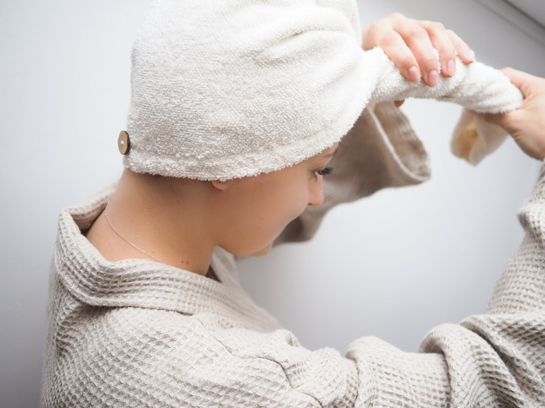 Linen Terry Turban. Bath Linen Turban. Spa Linen Turban. Terry | Etsy