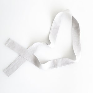 Heavy Linen Curtain Tie Back, Light Gray Stonewashed Belt - Etsy