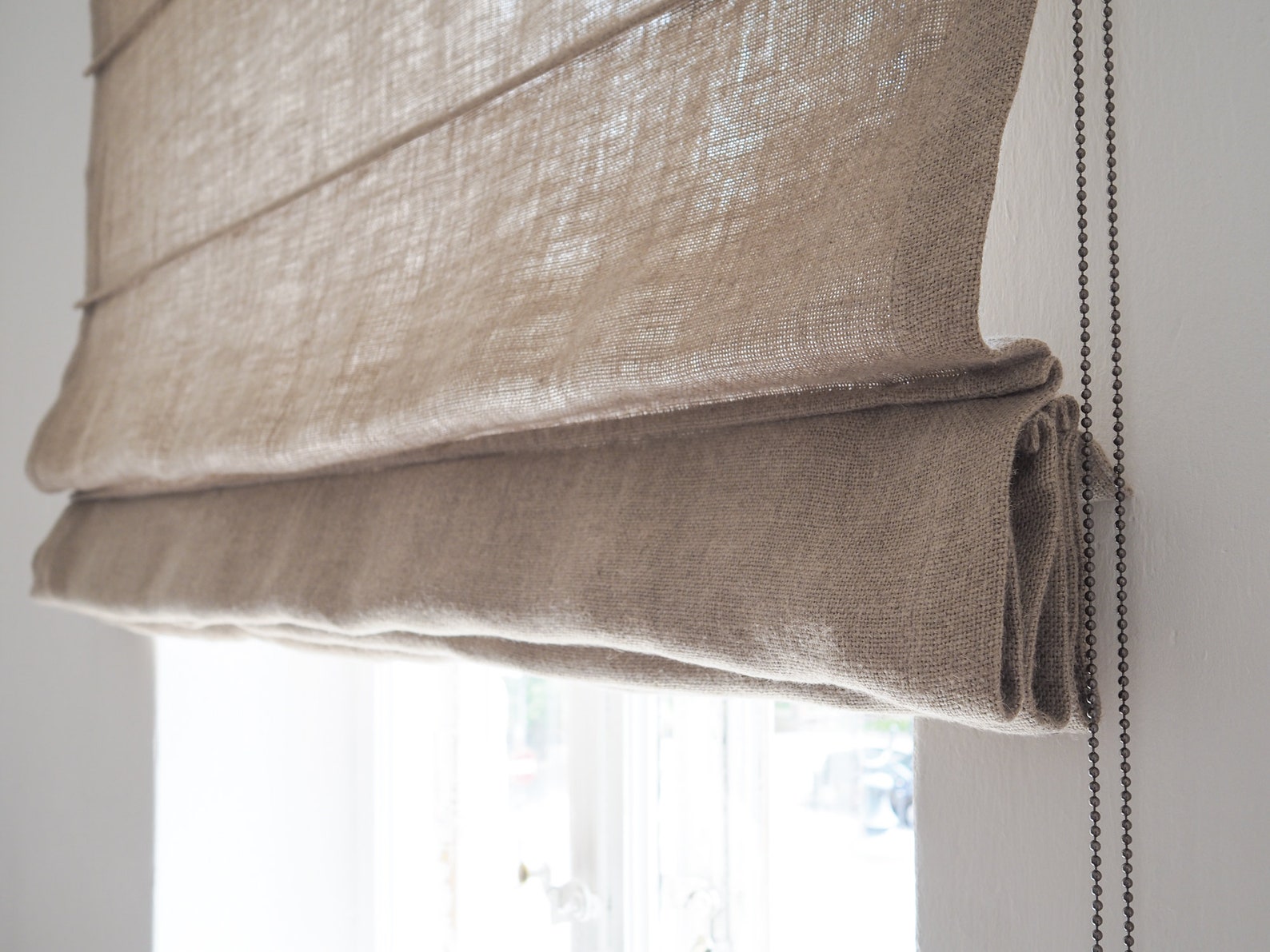 Linen Roman Blind RUSTIC LINEN Roman Blind Different Sizes - Etsy