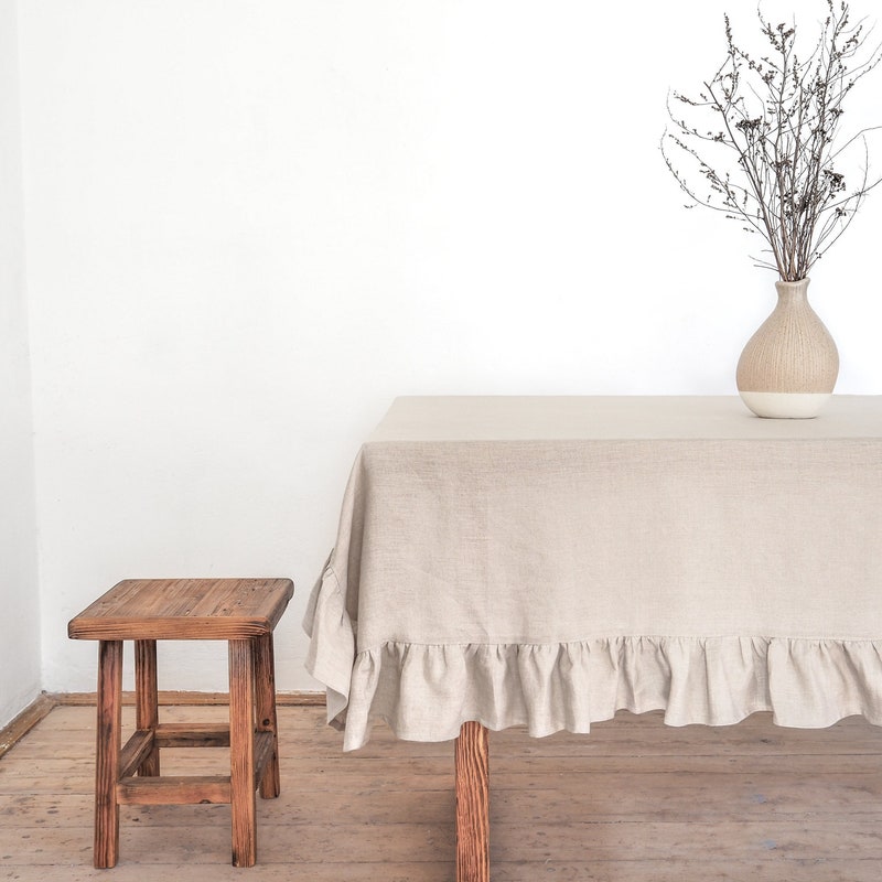 Ruffled Tablecloth - Etsy