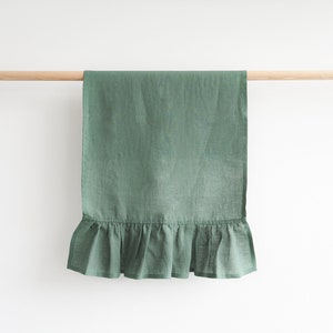 Ruffled Linen Towels. Ruffled Linen Hand Towels. Linen Tea Towels by so ...
